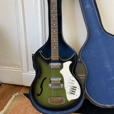 1972 Harmony REBEL Sunburst H82 | Reverb