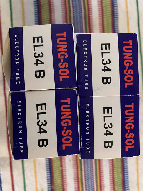 Tung-Sol EL34B new set of 4 | Reverb
