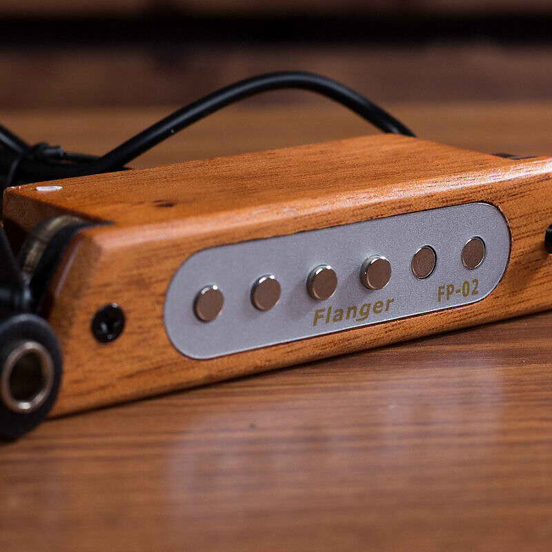 Flanger Wood Acoustic Guitar Sound Hole Magnetic Pickup 6.3mm | Reverb