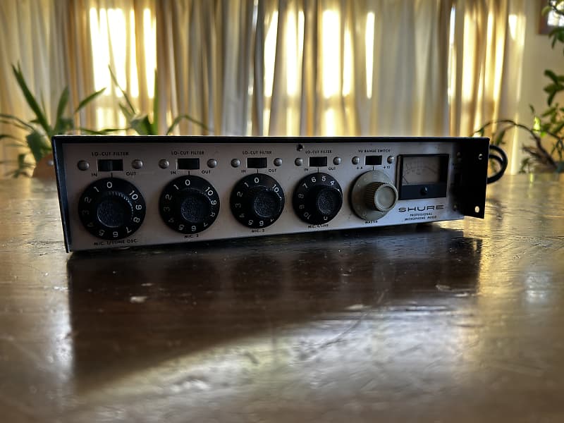 shure m67 1960s vintage mic preamp / mixer works great | Reverb
