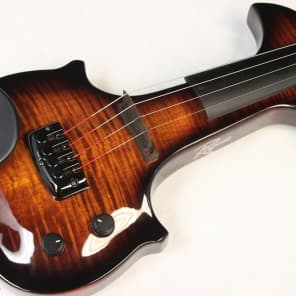 Rogue Electric 4/4 Violin w Case & Bow, Hardwood Body, Flame | Reverb