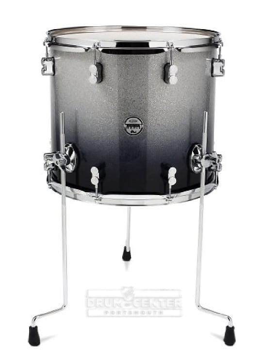 PDP Concept Maple Floor Tom - 18x16 - Silver To Black Fade | Reverb