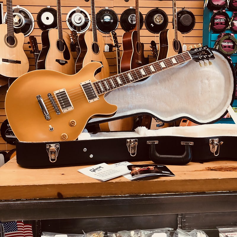 Gibson Les Paul Double Cut Goldtop Electric Guitar w/ Case | Reverb