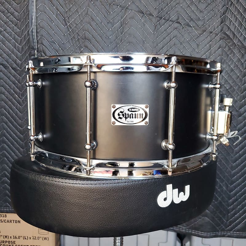 SPAUN TL2 Snare Drum 14x6.5 Maple Shell flat black | Reverb