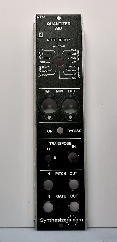 Synthesizers.com Q172 Quantizer Aid *PANEL ONLY* 5U/MU | Reverb