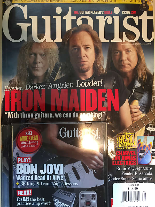 5 Random Issues of Guitarist Magazine (UK) Includes CD's | Reverb