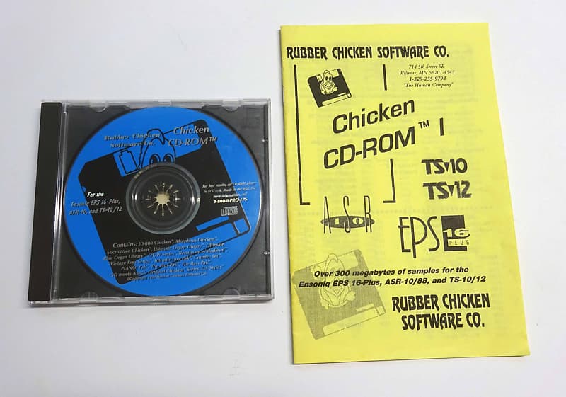 Rubber Chicken CD-ROM For The EPS 16, ASR-10/88 and TS Series | Reverb