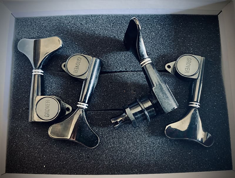 Grover Mini Bass Machines (144 Series) Black | Reverb