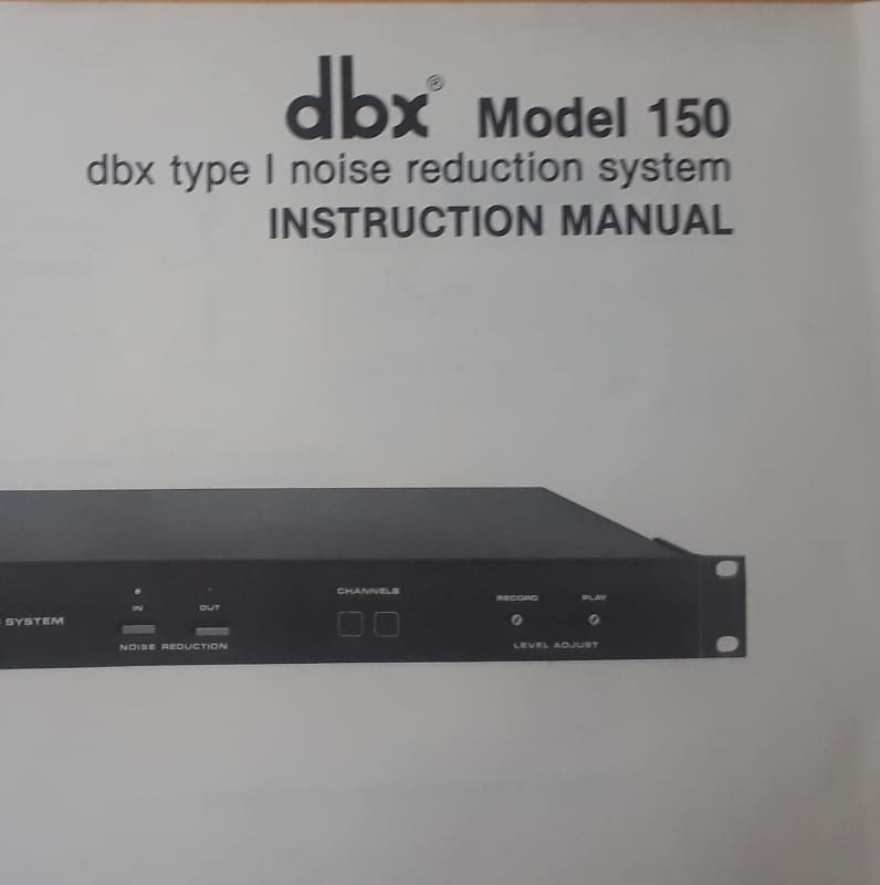 dbx Model 150 dbx type noise reduction system Instruction | Reverb UK