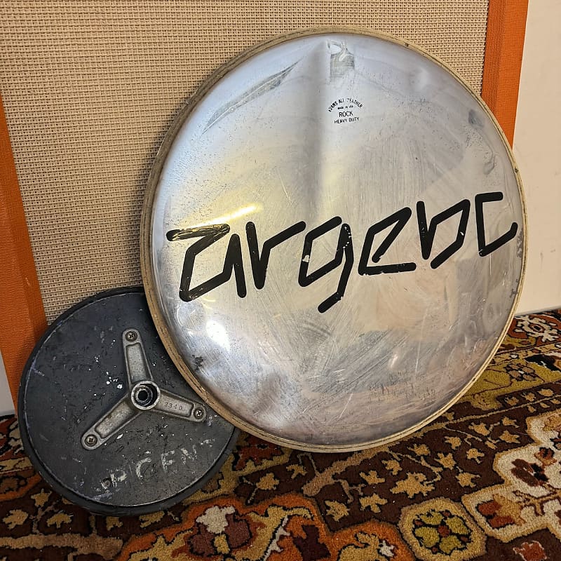 *Bob Henrit of Argent* Stage Tour Used Bass Drum Head & | Reverb