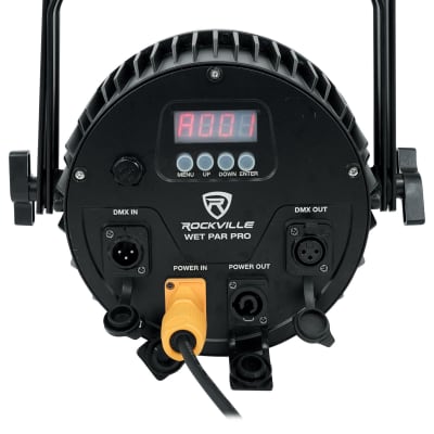 (10) Rockville WET PAR PRO Indoor/Outdoor Par Can Wash Up | Reverb