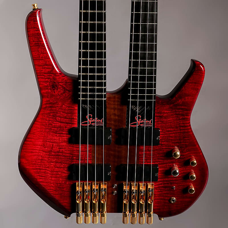 Status S2 Classic Double Neck 2012 - Wine Red Stain | Reverb UK