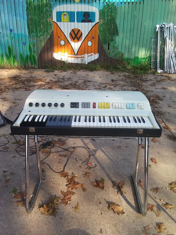 Elka Panther unichord organ 60s Red and black ext case And | Reverb