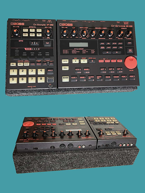 Boss SP-202 + DR-202 Combo 1998 - Black & Orange | Reverb