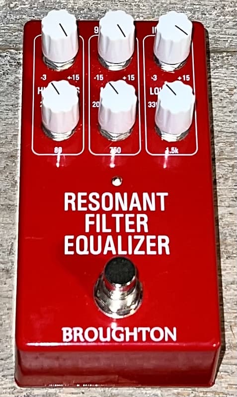 Broughton Resonant Filter Equalizer Red, Great Pedal Hard to | Reverb