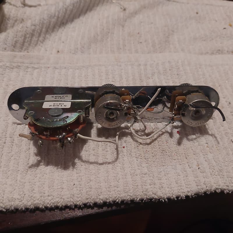 Fender Telecaster Control Plate Complete 2000's Chrome | Reverb