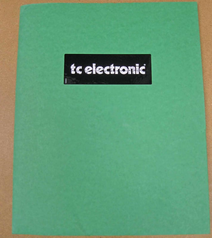 TC Electronic G-major II Manual | Reverb