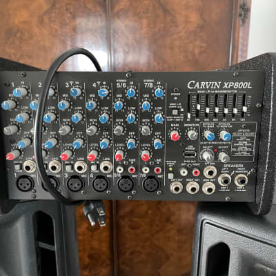 COMPLETE Carvin PA System | XP800L | PM10 | PM15 | all cables | Reverb