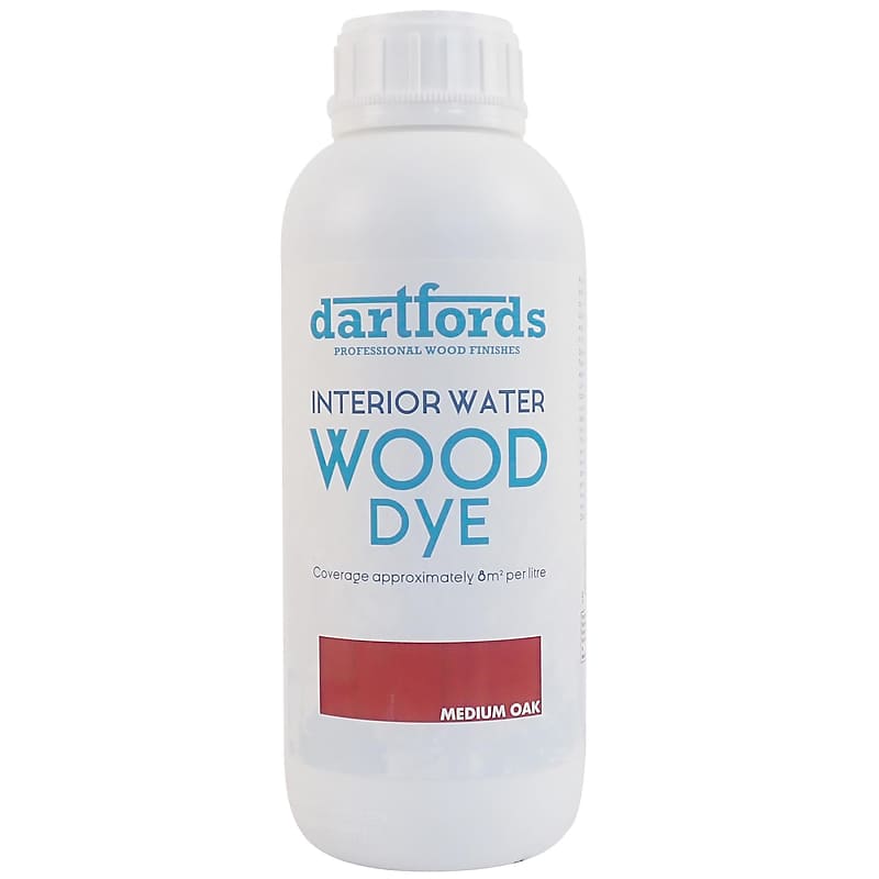 dartfords Medium Oak Interior Water Based Wood Dye 1 litre | Reverb