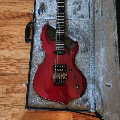 ESP Forest 7 Sanskrit 2010 Custom Gloss W/Kandy Green | Reverb