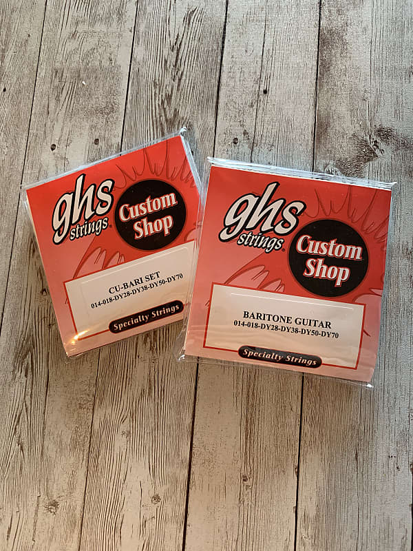 GHS Custom Baritone Guitar Strings 14-70 2-Sets | Reverb
