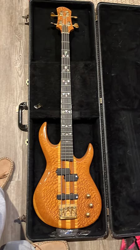 JK Lado Signiture Custom Bass 1980-90? - Lacewood Natural | Reverb