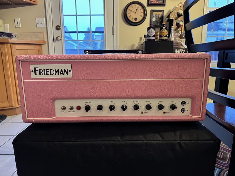 Friedman SMALL BOX 50-Watt Hand-Wired Tube Head Pink Tolex | Reverb