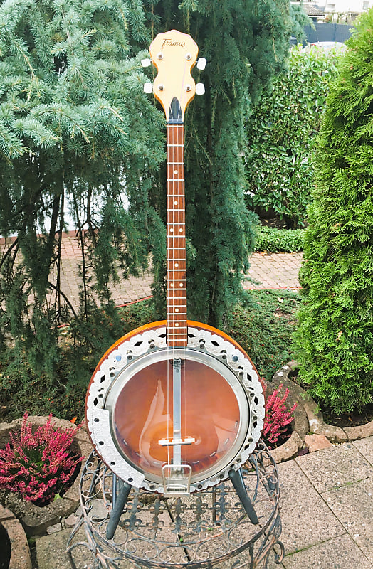 Framus Tenor Banjo late TEXAN model, vintage 1975 - brown | Reverb UK