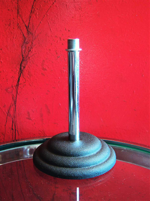 Vintage 1950's Snyder DM-1 cast iron microphone desk stand | Reverb