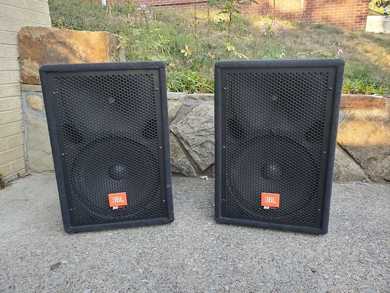 JBL Mpro MP212 floor stage monitor PA Speakers | Reverb