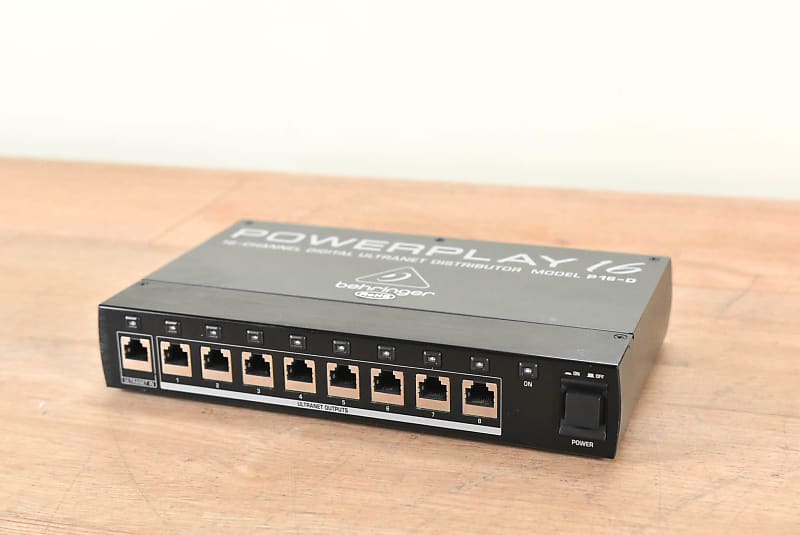Behringer Powerplay P16-D 16-Channel Distribution Module | Reverb