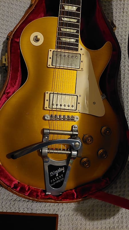 Gibson Custom Shop Les Paul R7 Heavy Relic Gold Top | Reverb UK