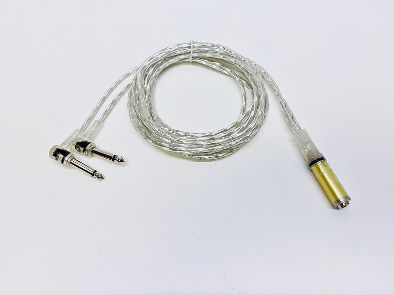Splitter Clear Silver Female to (2) Male Y-Cable For ROLAND | Reverb