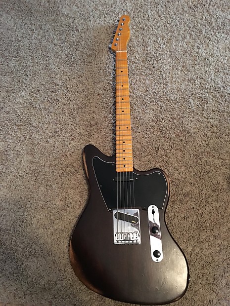 Jazzcaster,jazzmaster Custom Emg Self Made 2013 Darkwood | Reverb