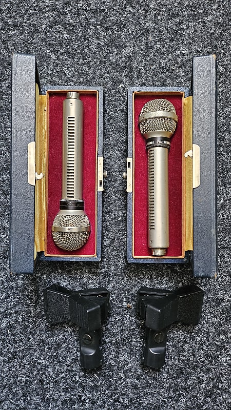 Vintage rare stereo set 2xAKG D24/200ohm original box (akg | Reverb