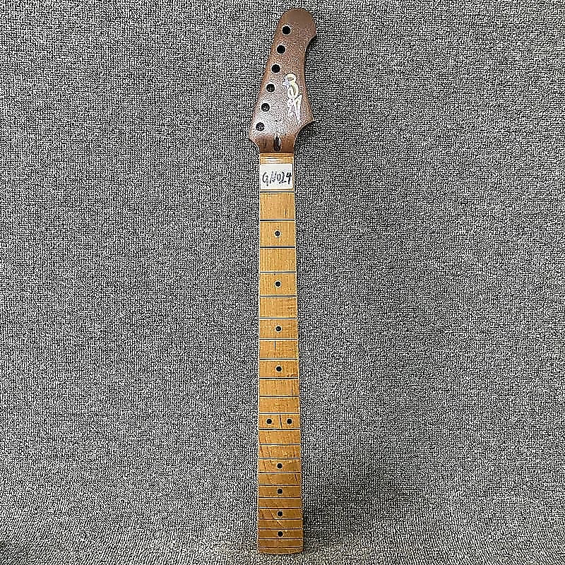 Jet Roasted Maple Wood Stratocaster Strat Style Guitar Neck | Reverb