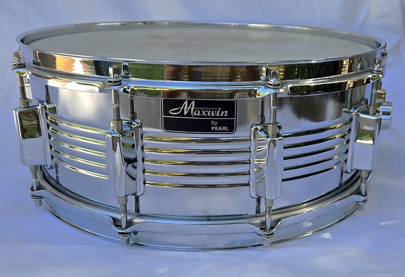 Maxwin by Pearl 5X14 Chrome Over Steel Snare Drum | Reverb