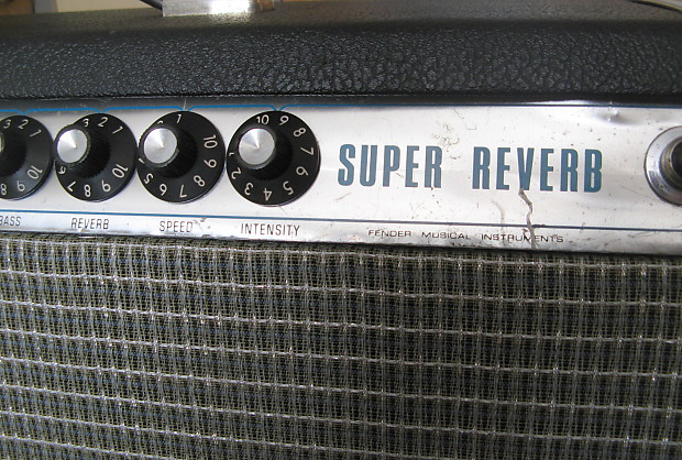 Fender Super Reverb Head 1973 Black / Silver | Reverb