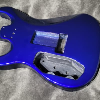 1990 Fender HM Strat Guitar Body - Midnight Blue - | Reverb Canada