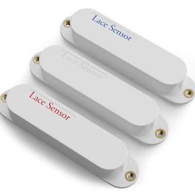 Fender LACE Sensors “Ultimate Triple” Set White Covers White | Reverb