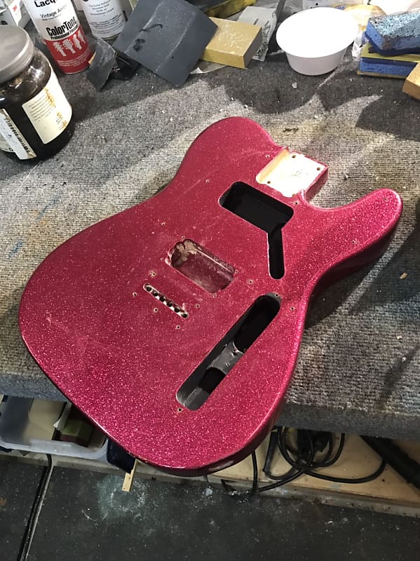 Fender Telecaster Pink Sparkle Flake | Reverb