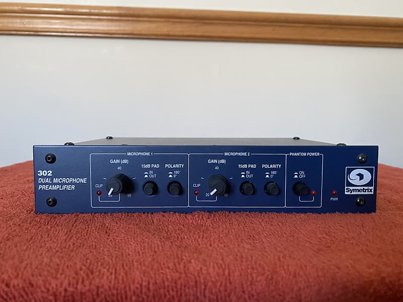 Symetrix 302 Dual Microphone Preamp (MISSING POWER SUPPLY) | Reverb