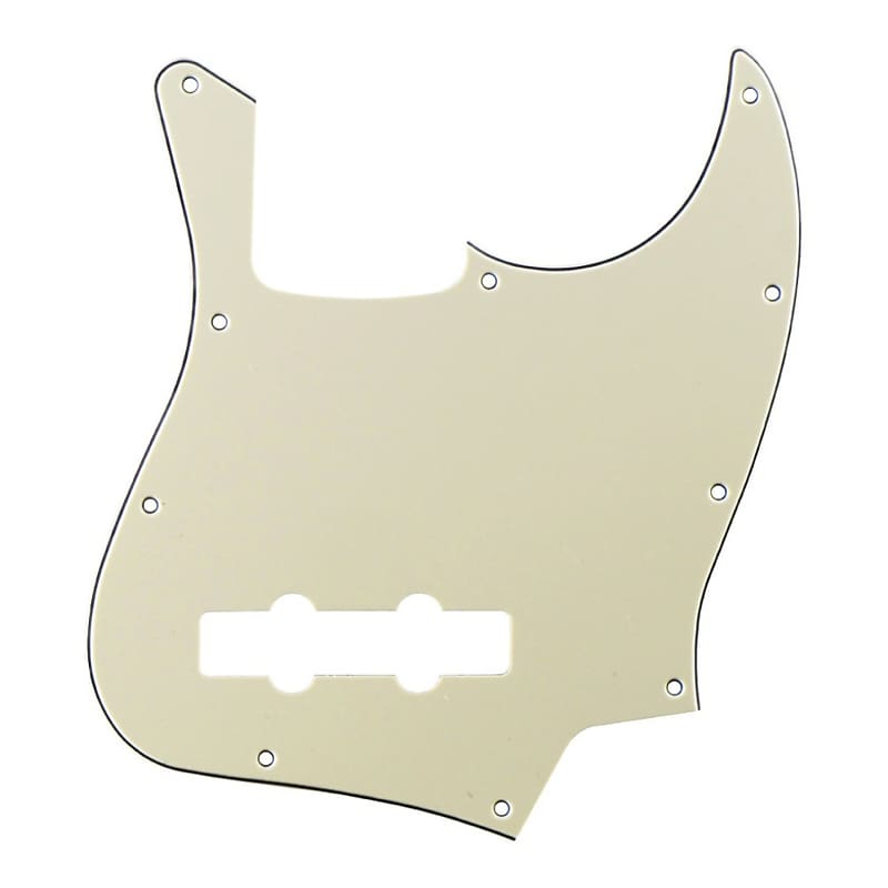 Jazz Bass Pickguard Scratch Plate Fits Fender USA MEX - Cream | Reverb