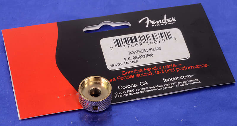 Fender Gold Lower Concentric Knob Gold 0058337000 | Reverb