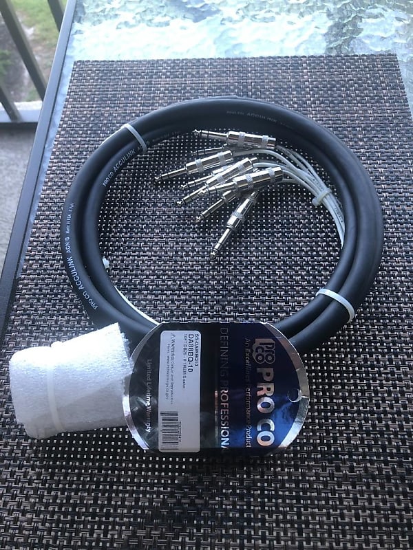 ProCo Pro Co DA88BQ-10 - Analog DB25/TRS Patch Snake, 10 Feet | Reverb