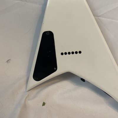 Metallic Blue/White Splatter Jackson Flying V | Reverb