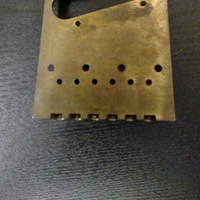 Vintage Late 70's-Early 80's Kahler Brass Tele Bridge | Reverb