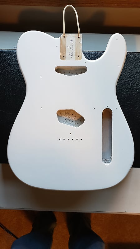 Shop made Telecaster, 2022, Primed white | Reverb