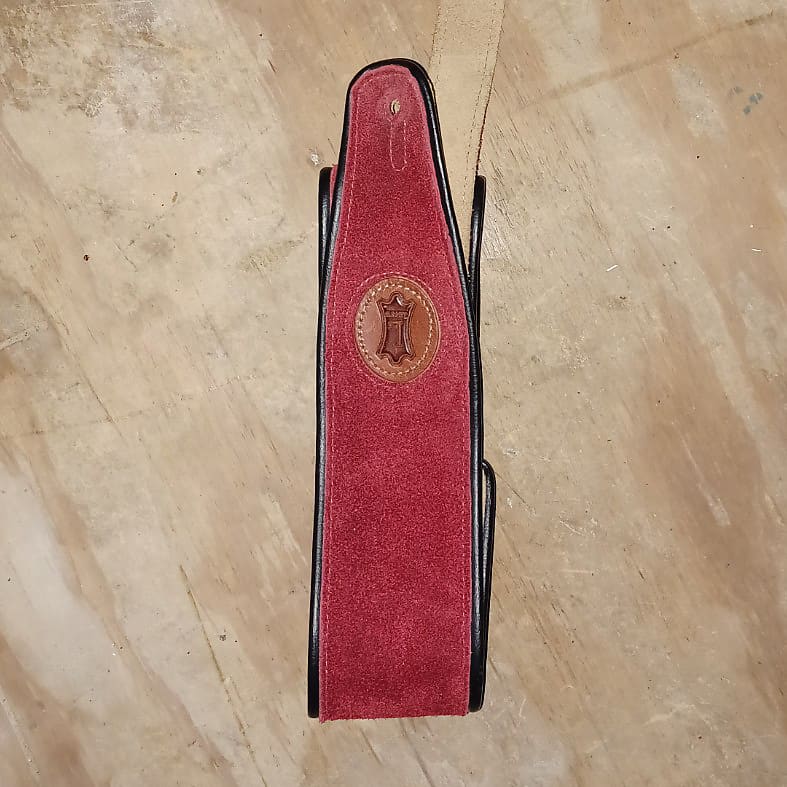 Levy's Red 3 Inch Leather Strap | Reverb
