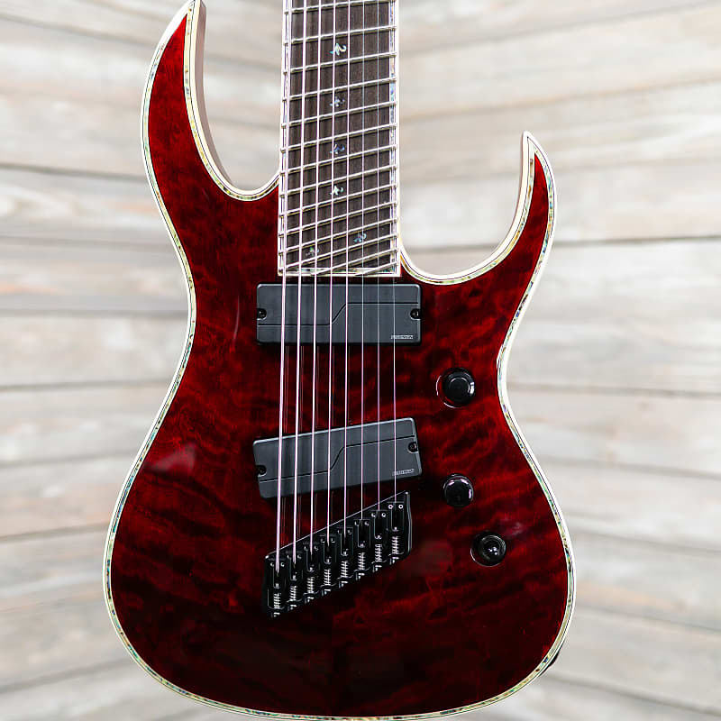 BC Rich Shredzilla 8 Prophecy Archtop Fanned Frets - Black | Reverb